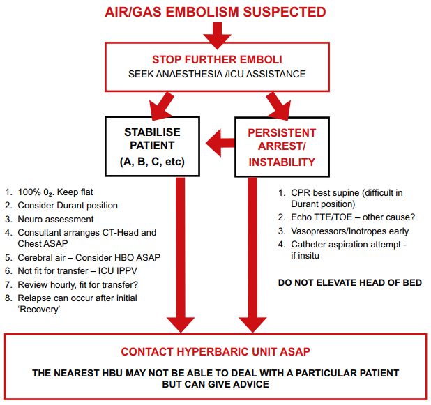 Leitlinie „Management of Patients with Gas Embolism“ der ICS – FOAMio